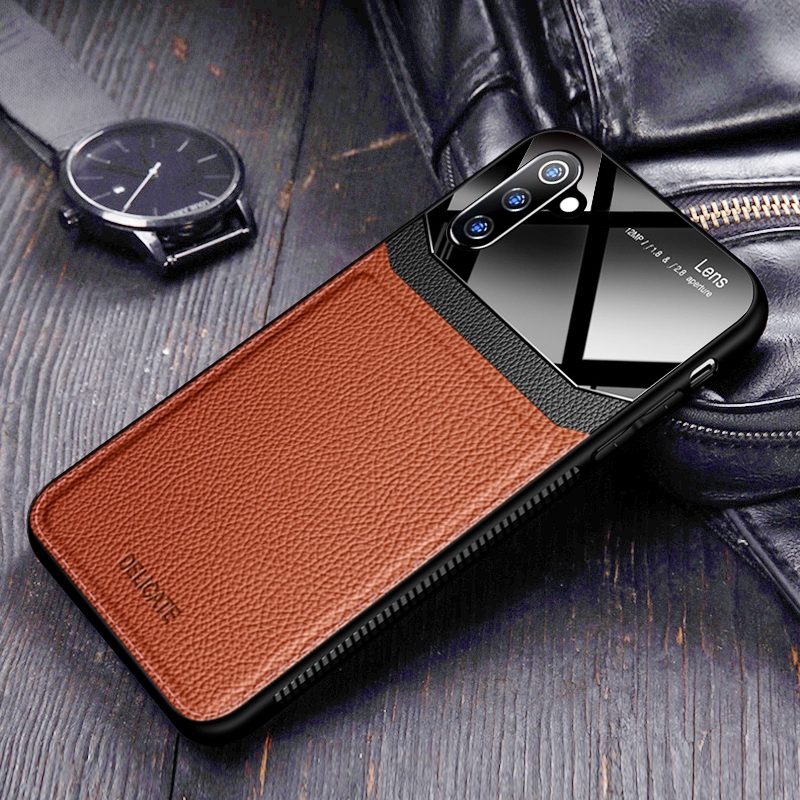 Samsung Galaxy Note 10 Note 9 8 Luxury Leather Mirror Glass Case Hybrid ...