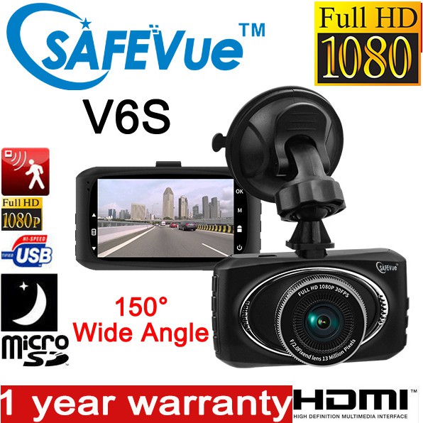 [SAFEVue]Original V6s Car Camera☆1080P FullHD☆ONE YEAR LOCAL WARRANTY ...
