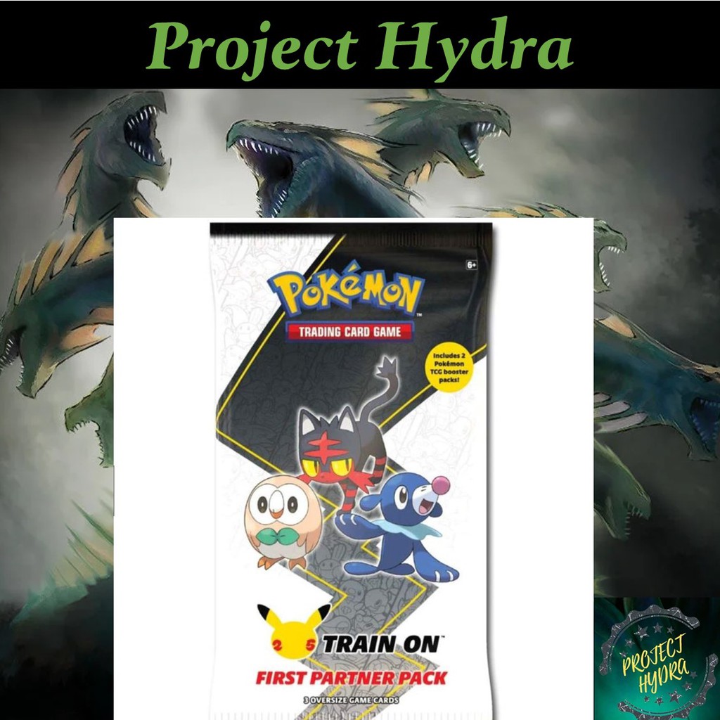 Pokemon TCG 25th Anniversary First Partner Pack Jumbo Cards (Alola ...