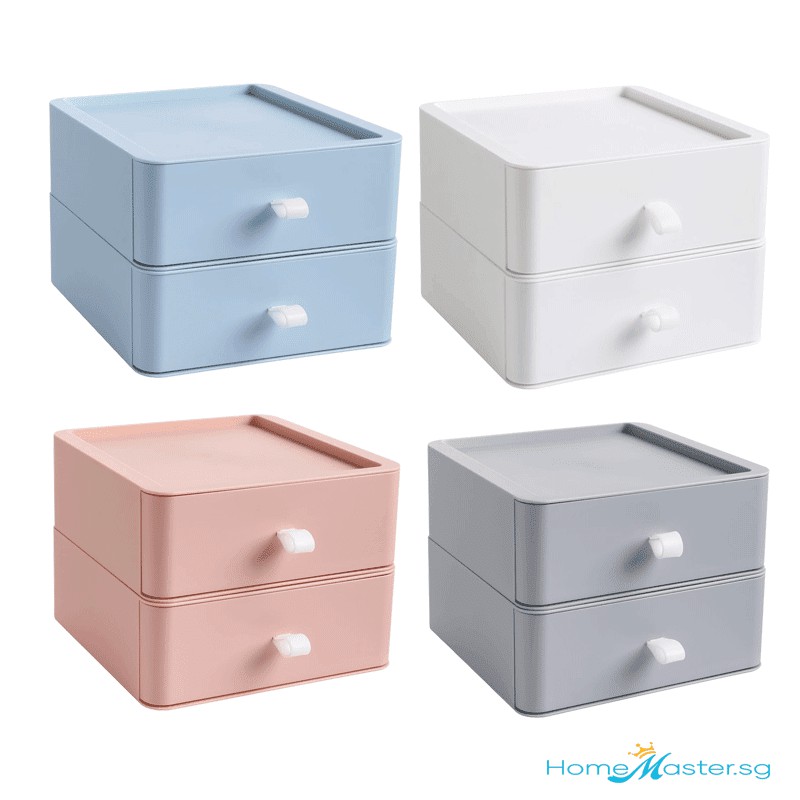 [SG Ready Stock] Desktop Stackable Drawer Organiser | Shopee Singapore