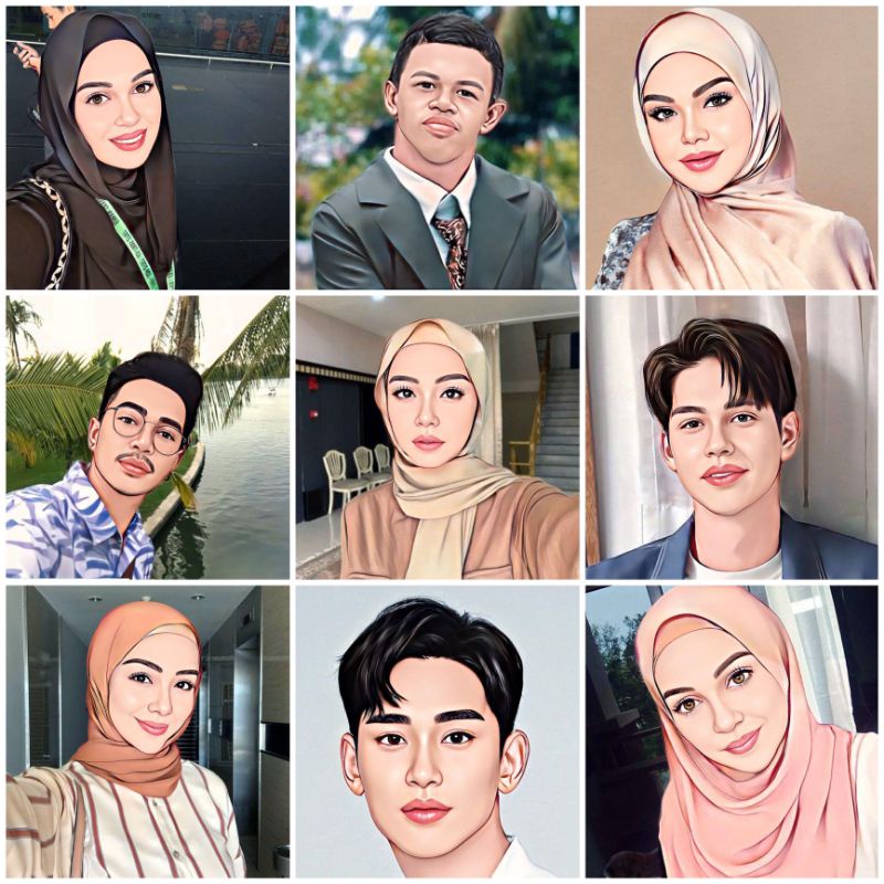 Photo Potret Version 1 (Free Editing) | Shopee Singapore