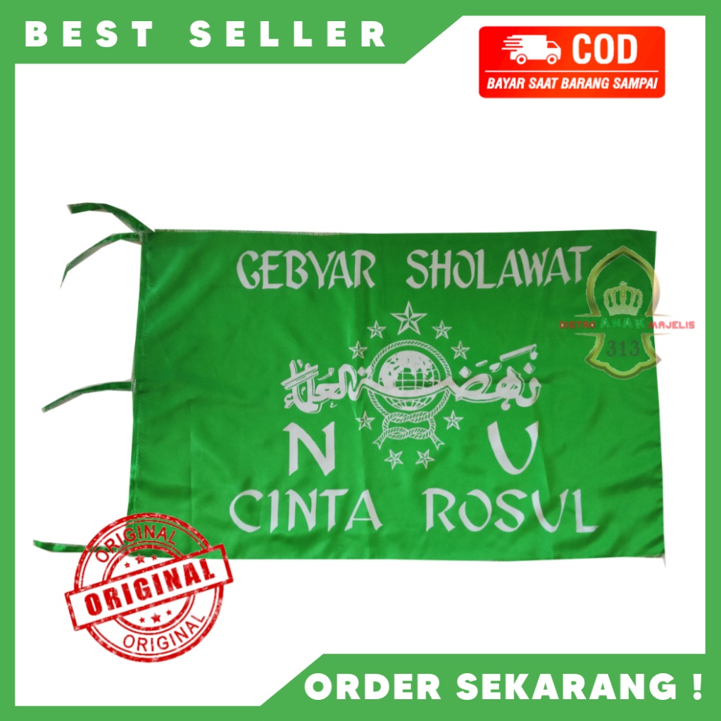 HIJAU Green NU Flag / Flag / Assembly Flag | Shopee Singapore