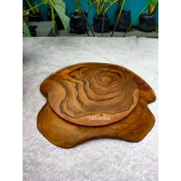 KAYU Natural TEAK WOOD PLATES FOOD SERVING CONTAINERS TEAK WOOD ...