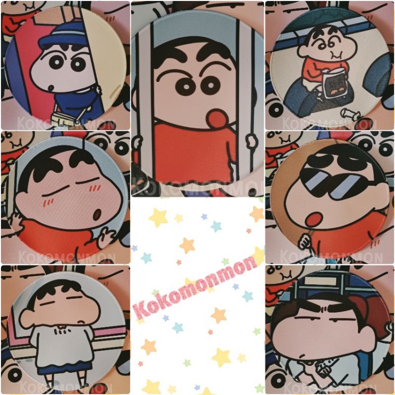 Cute Cartoon Crayon Shin Chan La Bi Xiao Xin 蜡笔小新 Anti-slip Round Shape ...