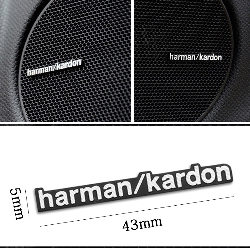 [Ready Stock] Harman Kardon Badge Emblem sticker for Car Speaker BMW ...