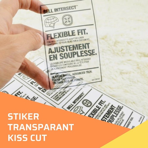 Print TRANSPARENT LABEL STICKER / TRANSPARENT PRODUCT LABEL ...