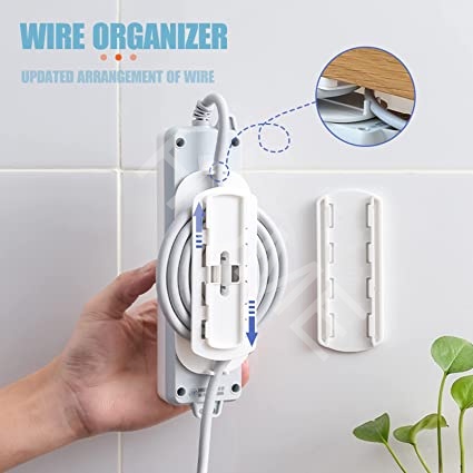 Socket Holder Wall-Mounted Wire Storage Socket-Free Perforation Router ...