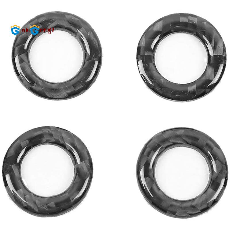 Car Door Pin Trim, 4Pcs Carbon Fiber Door Lock Pin Cover Trim Fits for ...