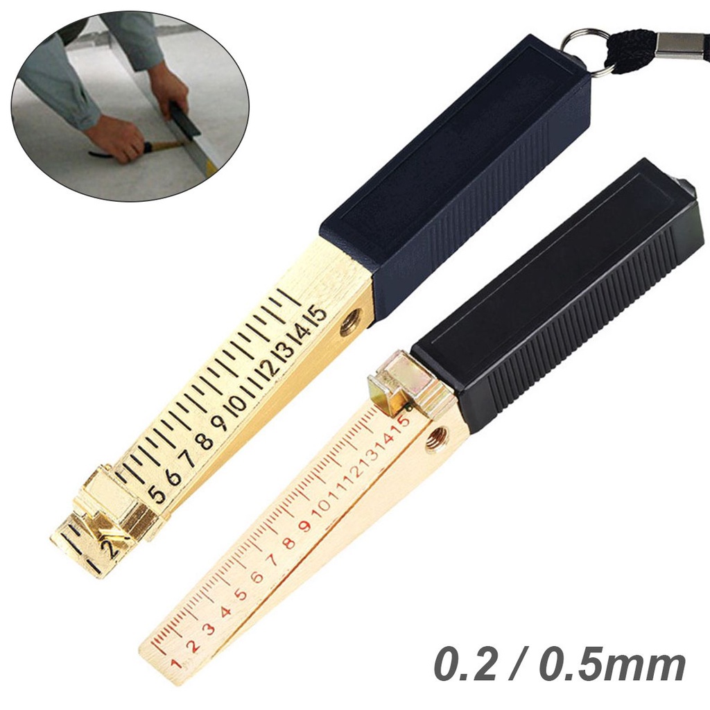 0.2/0.5mm Wedge Shaped Vernier Feeler Gauge Inspection Flatness ...