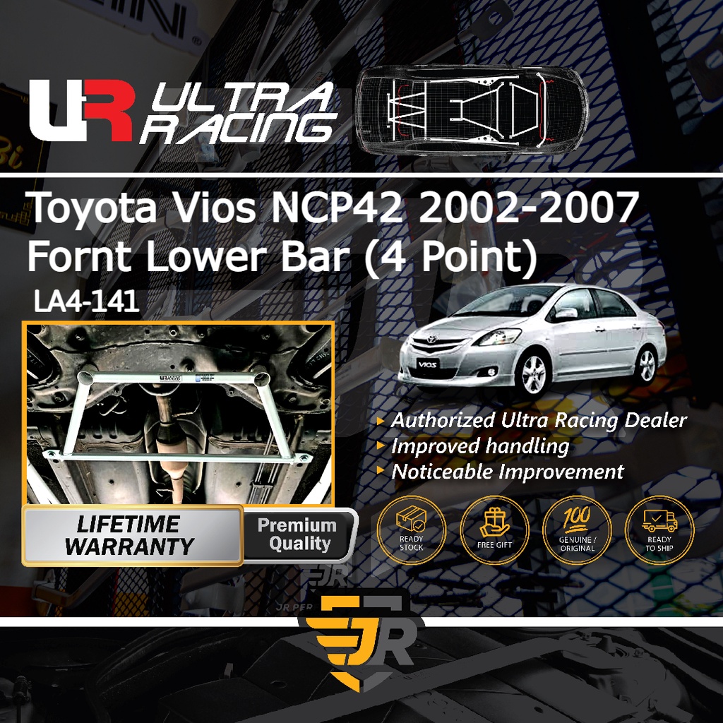 Ultra Racing Safety BarToyota Vios NCP42 1.5 2002-2007 Front Lower Bar ...