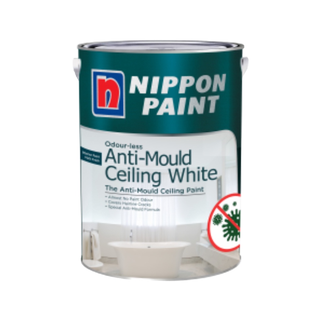 Nippon Paint Odour-less Anti-mould Ceiling White Antimould Anti Mould ...
