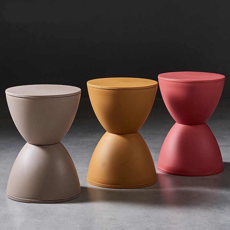 YSSH Hourglass stool simple stool plastic stool leisure home round drum ...