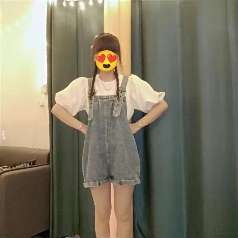 [Mall] New Style Denim Suspenders Ultra Short Suspenders Denim Straight ...