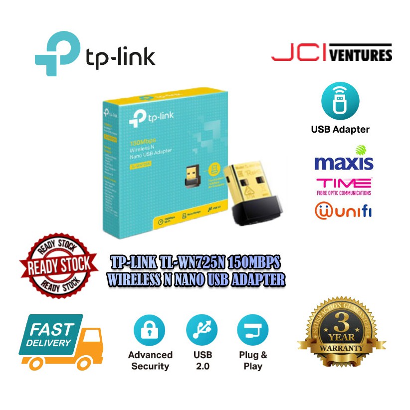 Tp-Link TL-WN725N 150Mbps Wireless N Nano USB Adapter | Shopee Singapore