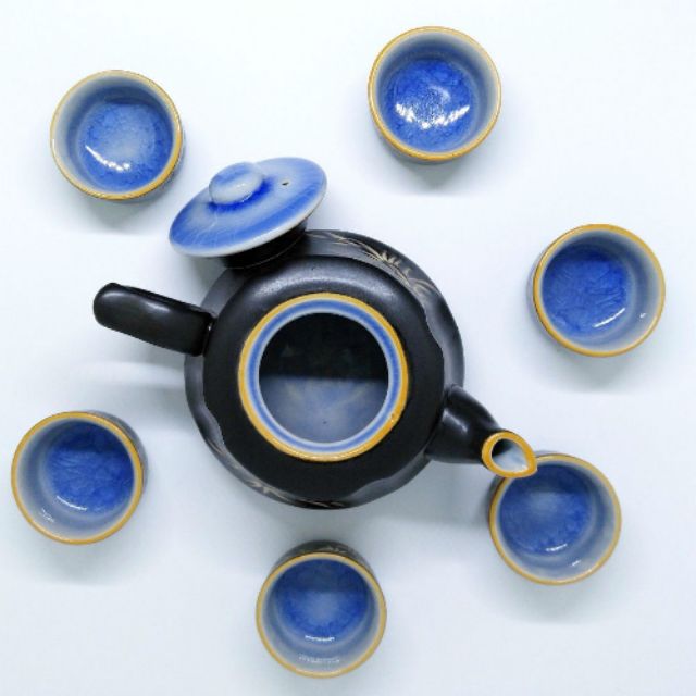 Bat Trang tea Set (liquidation of export goods) | Shopee Singapore