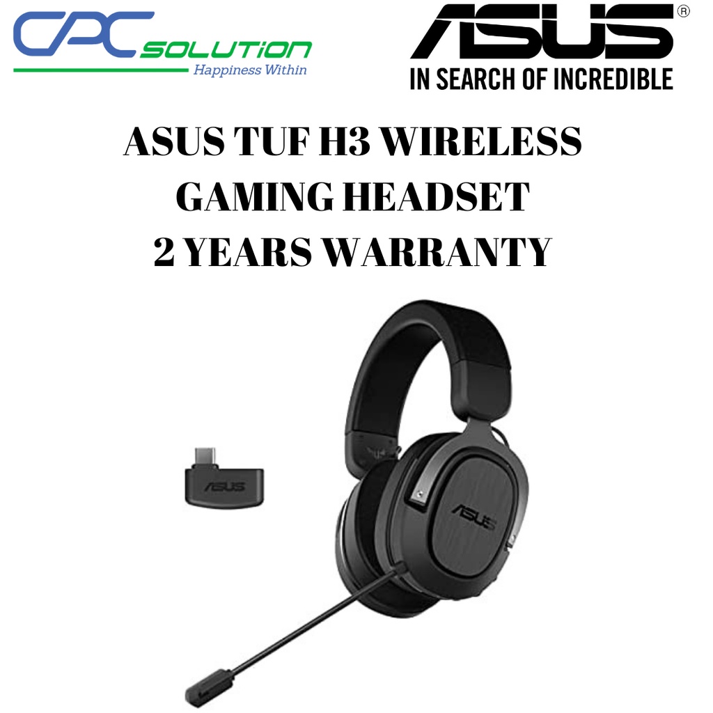ASUS TUF H3 WIRELESS GAMING HEADSET 2 YEARS WARRANTY | Shopee Singapore