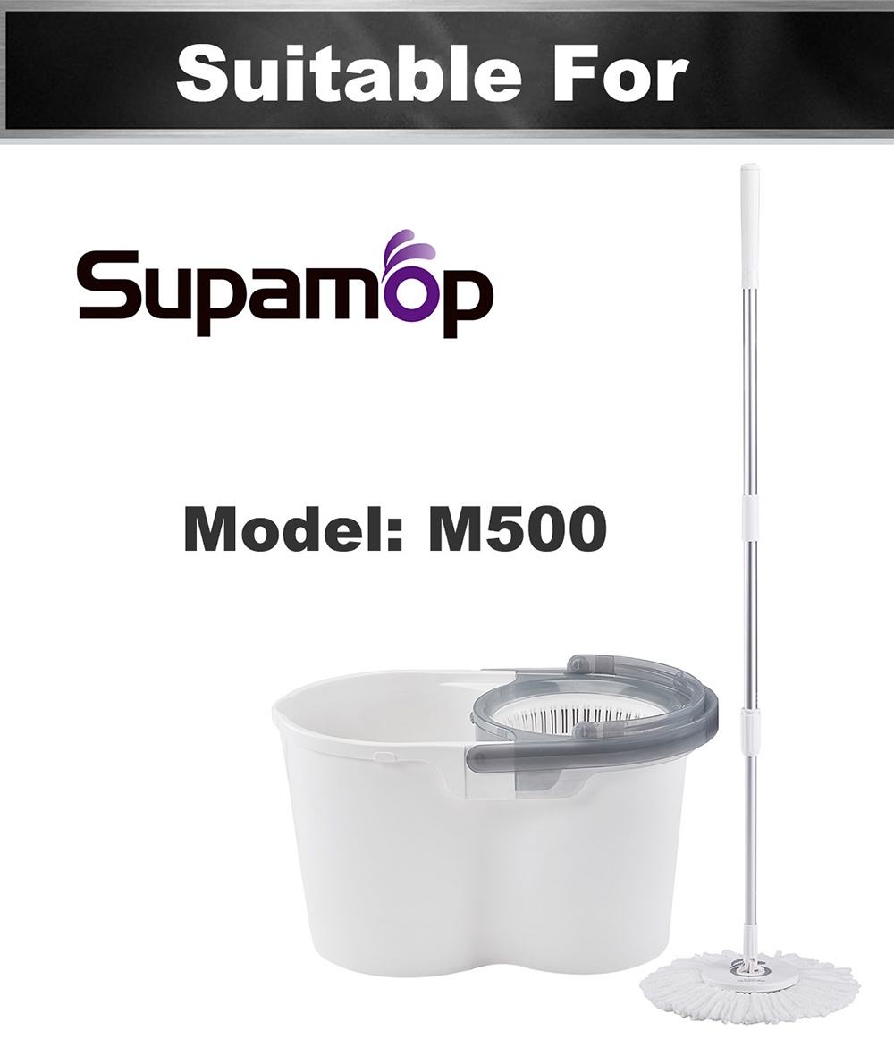 SupaMop Spin Mop Pole Set Hand Press Mop Handle Labour Saving Mop Stick ...