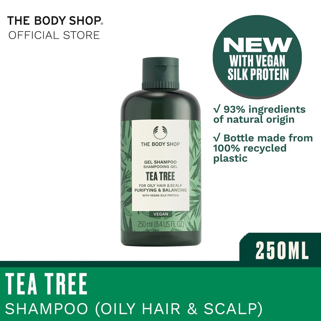 The Body Shop Tea Tree Purifying & Balancing Shampoo 250ml | Shopee ...