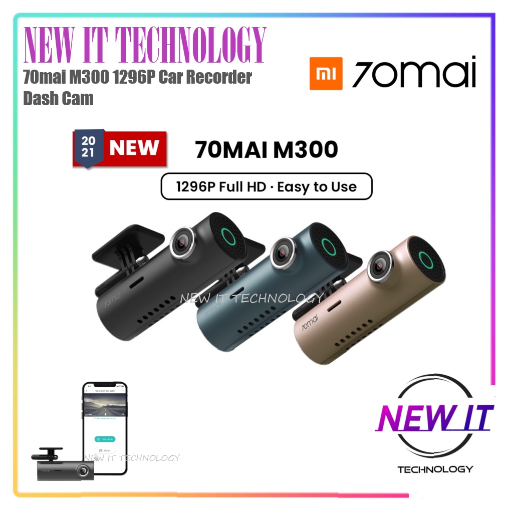 70mai 1S 1080P 130 &M300 1296P 140 &M310 2K 130 FOV Car Recorder Dash ...