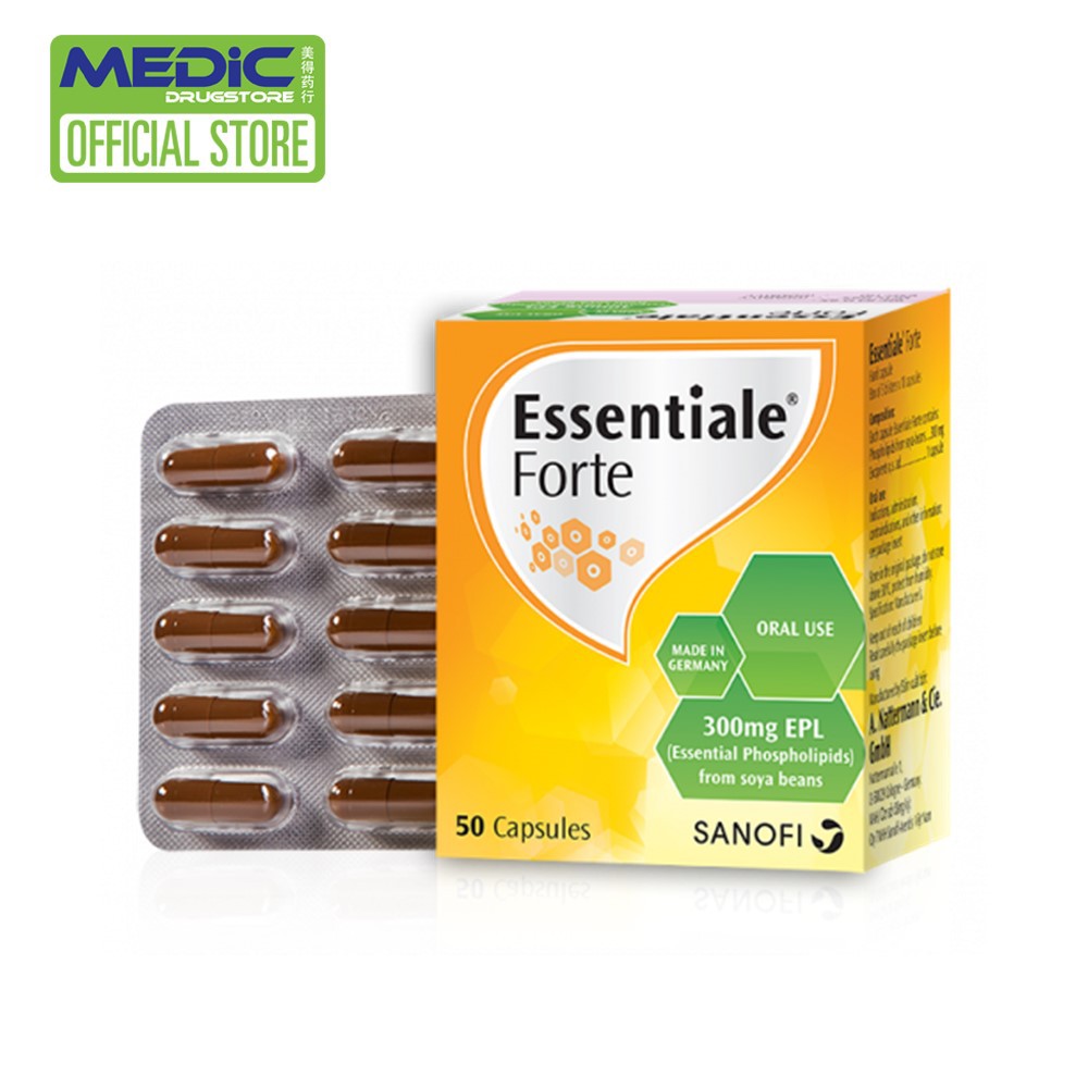 Sanofi Essentiale Forte N 50 Capsules - By Medic Drugstore | Shopee ...