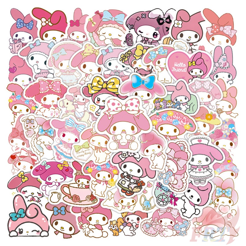 My Melody - Series 06 Sanrio Character Stickers 50Pcs/Set Anime DIY ...