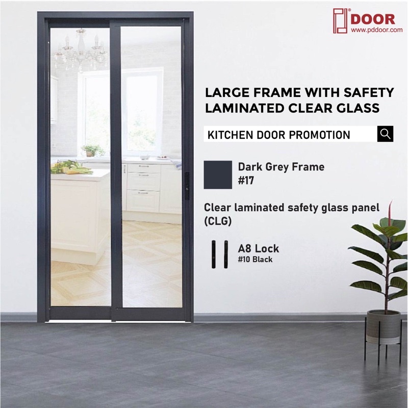 Kitchen Door - Slide and Swing Pd Door Heavy Duty Large Frame (Supply & Install) | Shopee Singapore