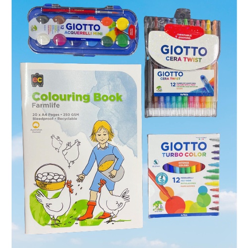 Art and Coloring Bundle Set for Kids - Coloring book + Markers ...