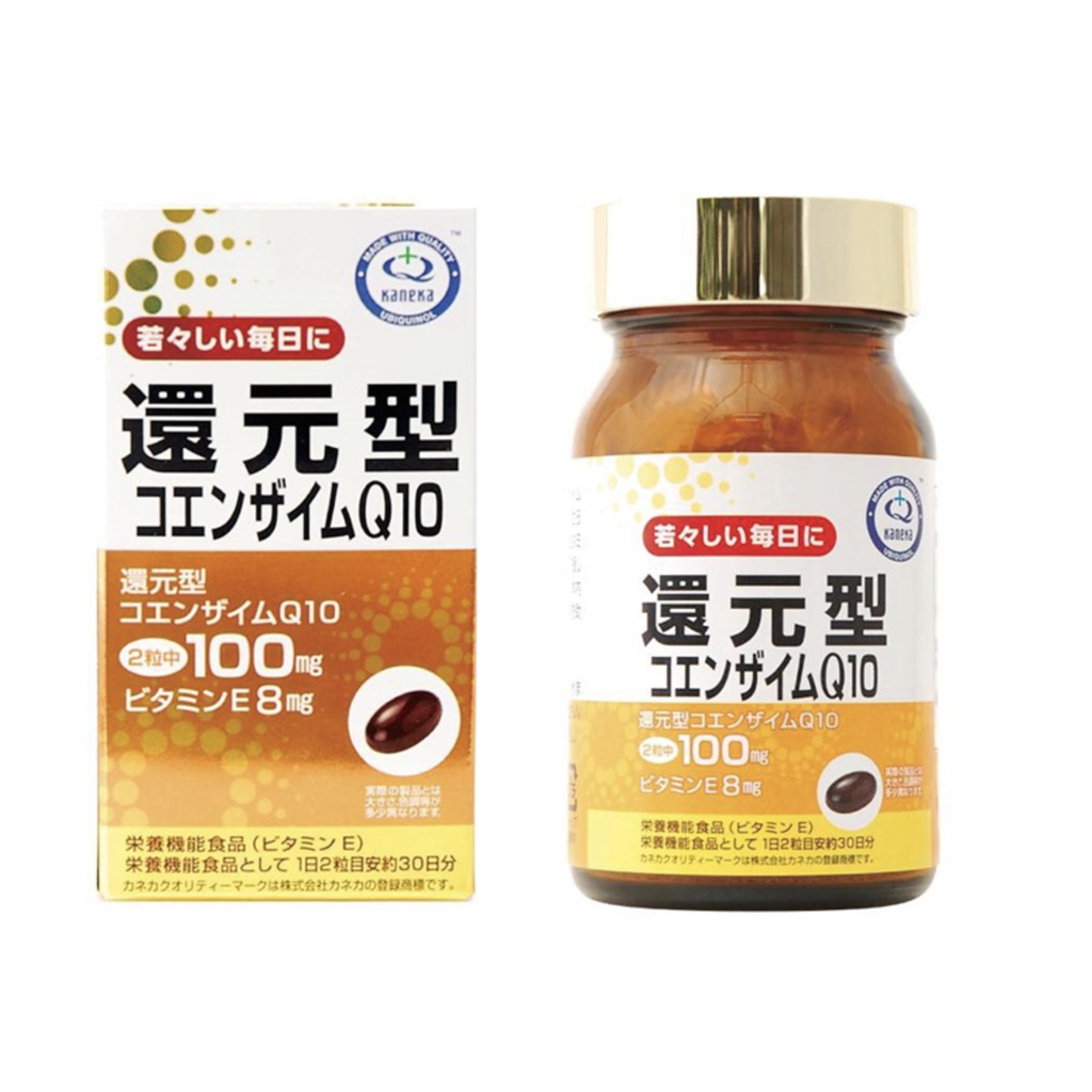 【direct from Japan】 KANEKA 还原型辅酶Q10(QH) Vitamin E 30日份 （60粒） 430mg×60粒 ...