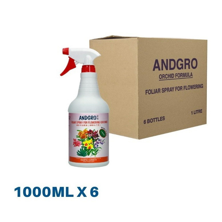 ANDGRO Foliar Spray for Flowering - Orchid (Carton Deal, 1000ml x 6 ...
