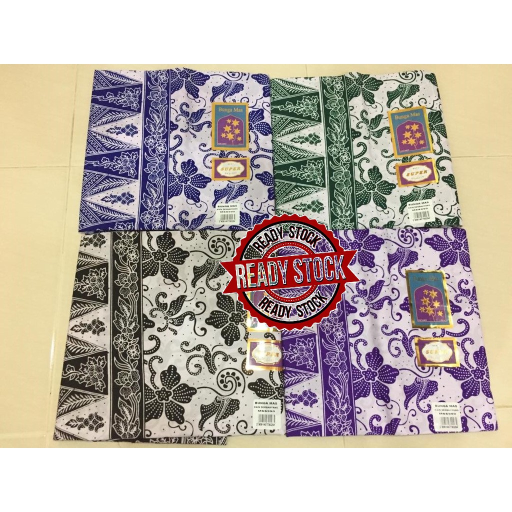 Batik Bunga Mas Prayer Cloth 2 meters Ver2 | Shopee Singapore