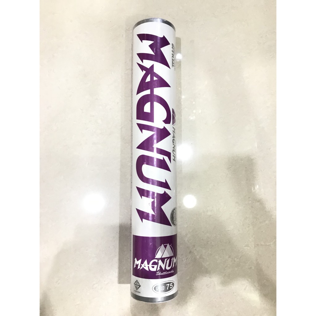 Badminton Shuttlecock MAGNUM Purple Chicken Feathers | Shopee Singapore