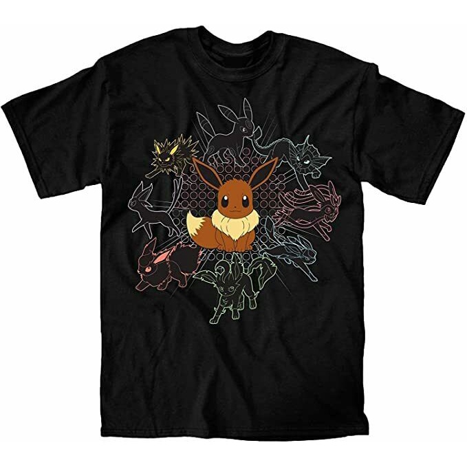 Officially Pokemon Monkey Eeveeloutions Eevee New Oversized T-Shirt ...