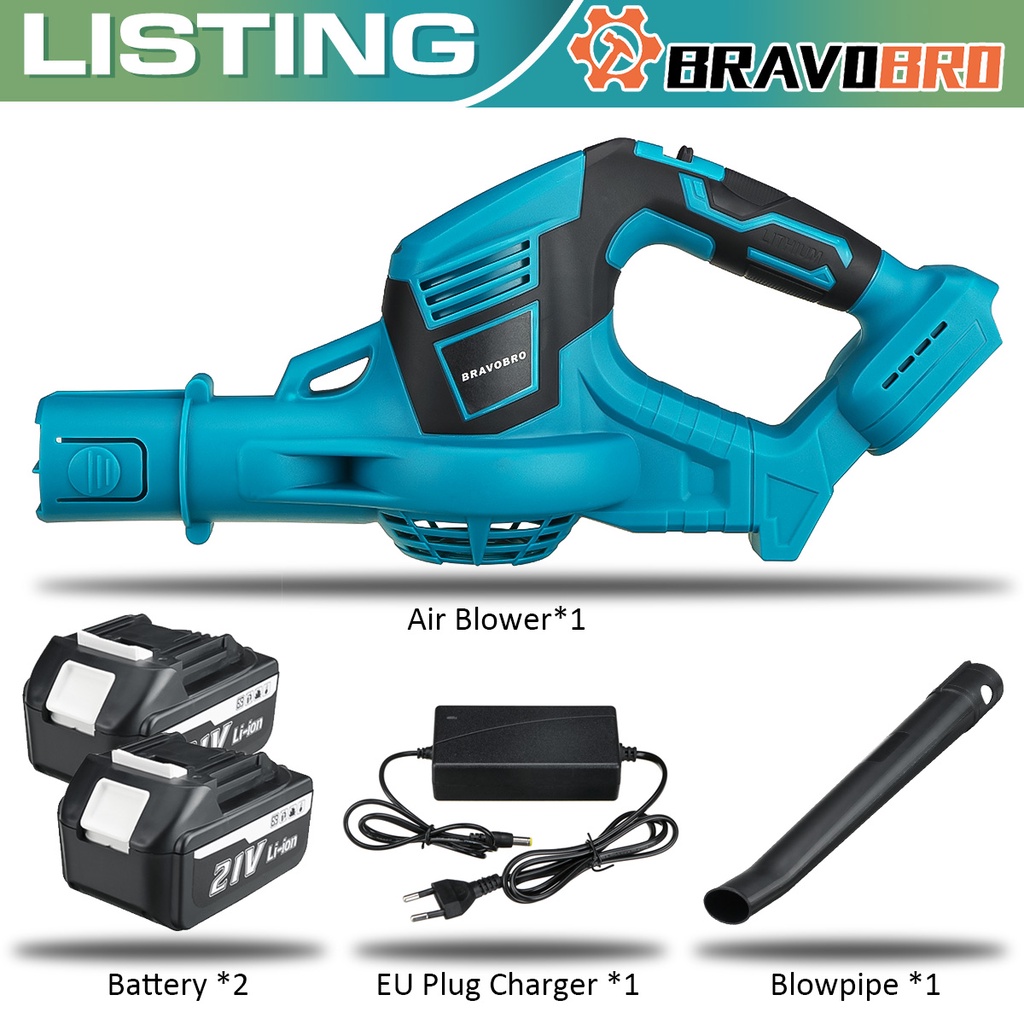 4200W Brushless Cordless Electric Air Blower Handheld Leaf Blower Dust ...