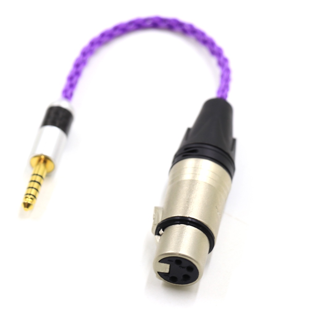HIFI Carbon Fiber 4.4mm Balanced Male to 4-Pin XLR Balanced Female ...