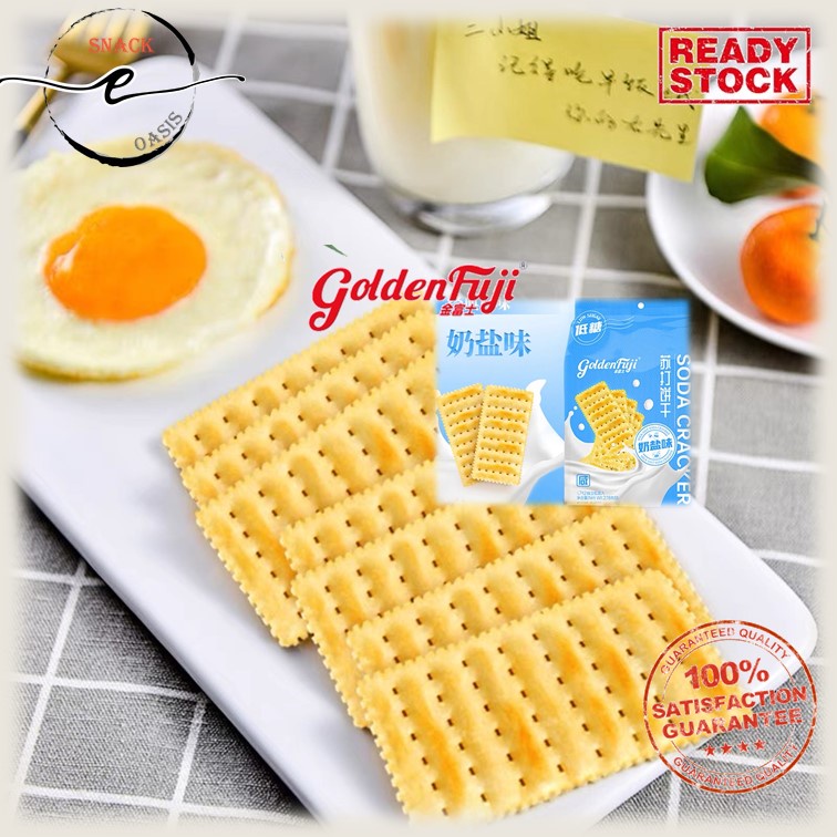 GOLDEN FUJI LOW SUGAR SODA CRACKER 278G (12PCS) 低糖,奶盐味 | Shopee Singapore