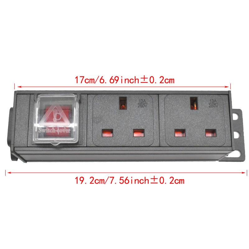 Wireless C14 Port Pdu Power Distribution Unit 2 18 Ways Uk 3 Pin Output Socket Aluminum Alloy