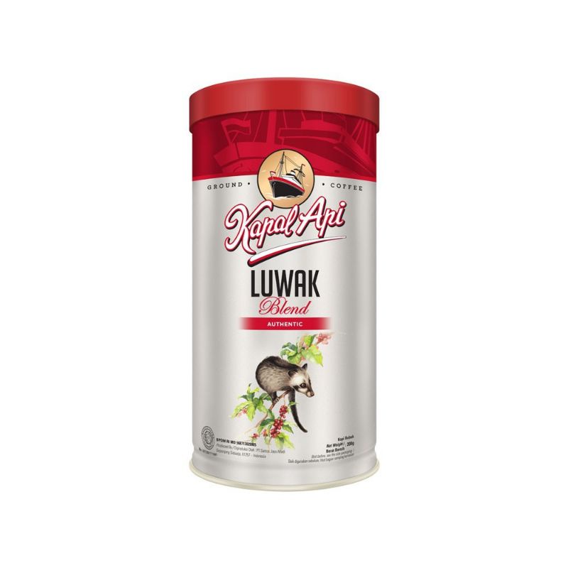 PREMIUM COFFEE KAPAL API LUWAK BLEND 200 GRAM | Shopee Singapore