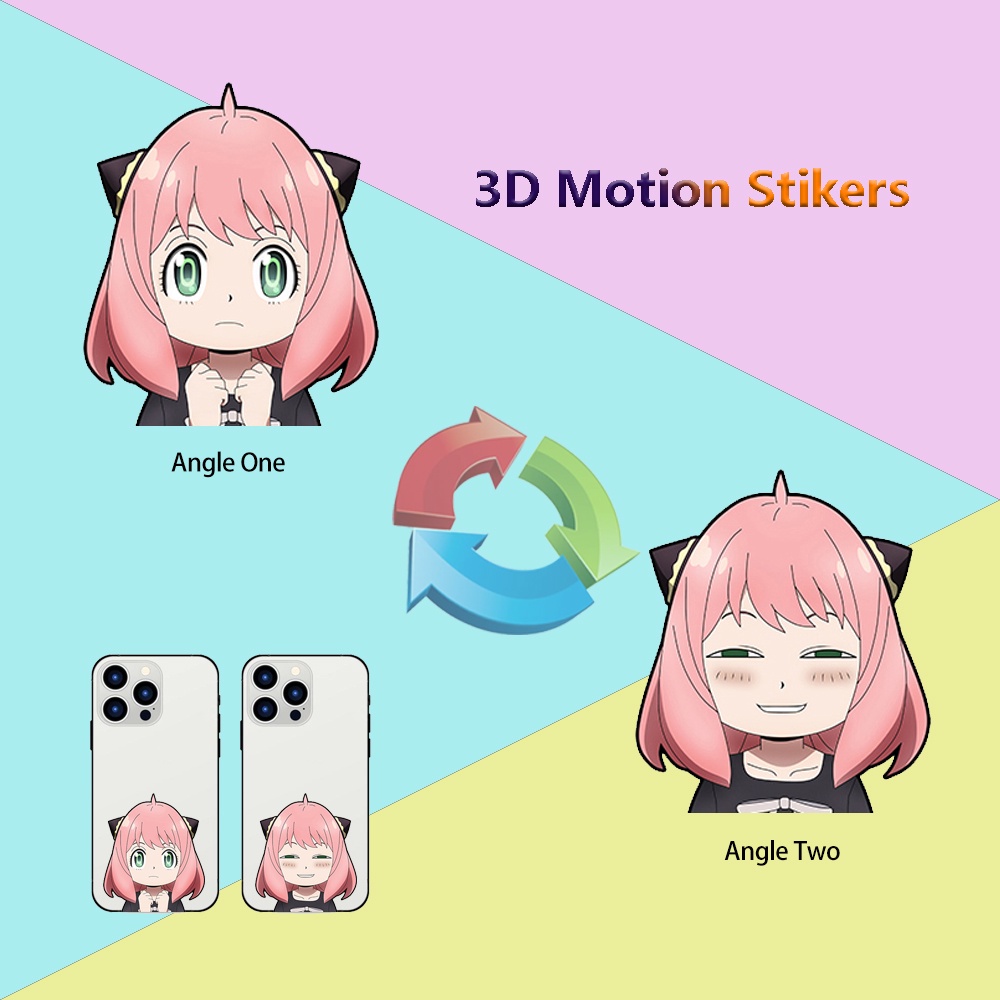 Anya Anime Mini Motion Stickers Spy X Family One Piece Dragon Ball ...