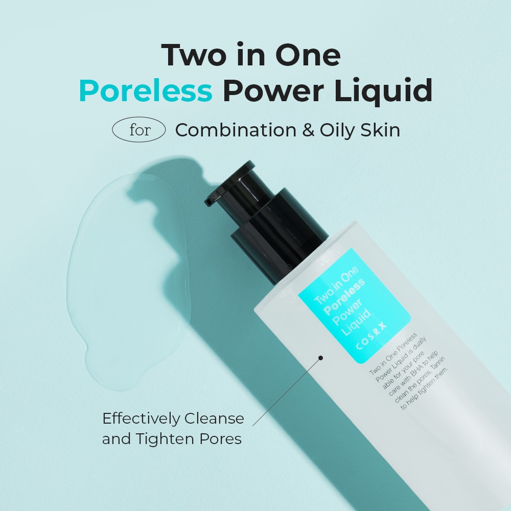 [COSRX OFFICIAL] Two in One Poreless Power Liquid 100ml, BHA, Willow ...