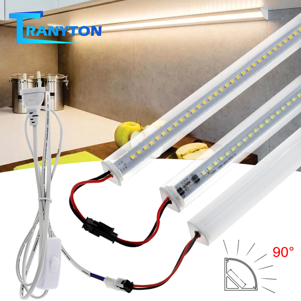 Tranyton Lighting V-Type Wall Corner Tube 72 LEDs EU AC220V 50CM LED ...