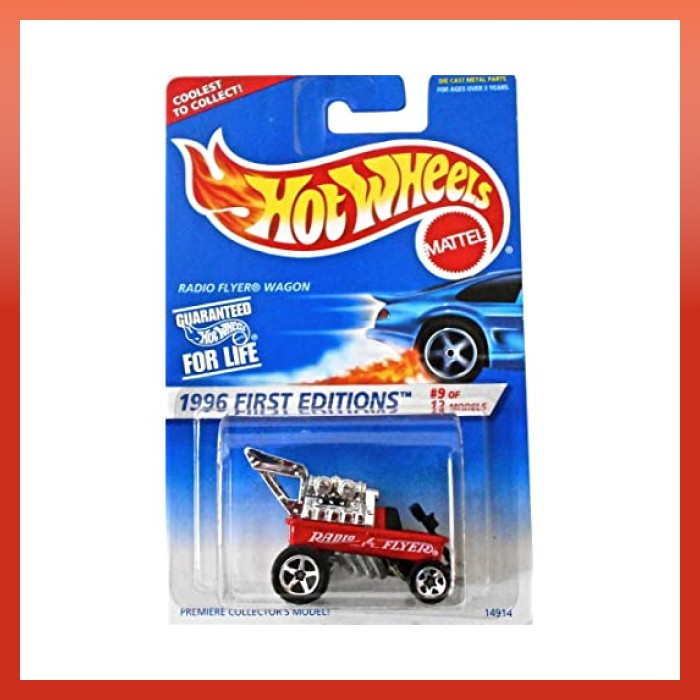 Hot Wheels 1996 First Editions Radio Flyer Red Wagon Hot Rod 374 Number ...