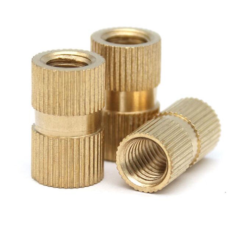 M4 M5 M6 M8 Through-hole Copper Insert Injection Molded Copper Nut ...