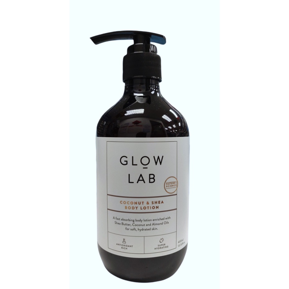 Glow Lab Coconut & Shea Body Lotion 400ml | Shopee Singapore