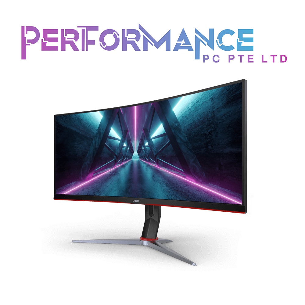 AOC CU34G2X 34" Curved Frameless Immersive Gaming Monitor, UltraW QHD ...