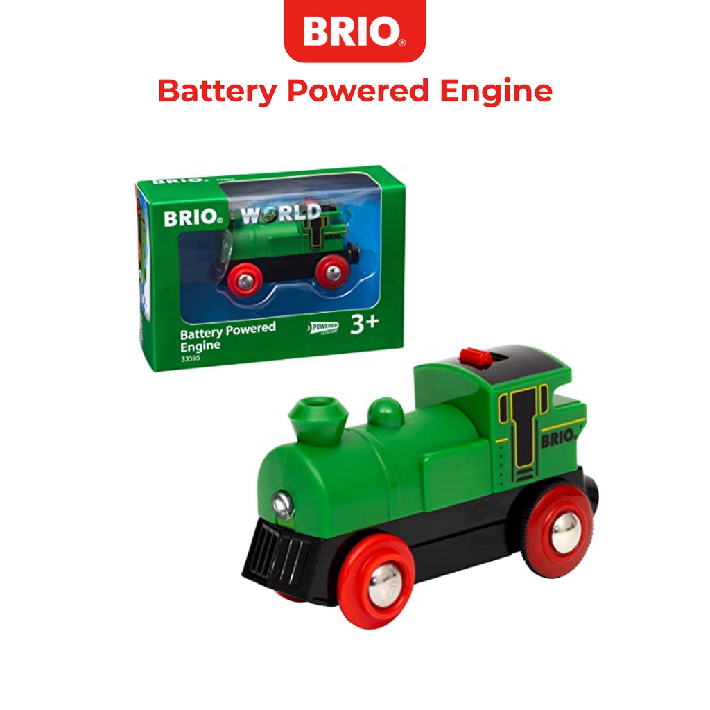 [Smart Kiz] BRIO Battery Powered Engine - Premium Wooden Train Toy ...