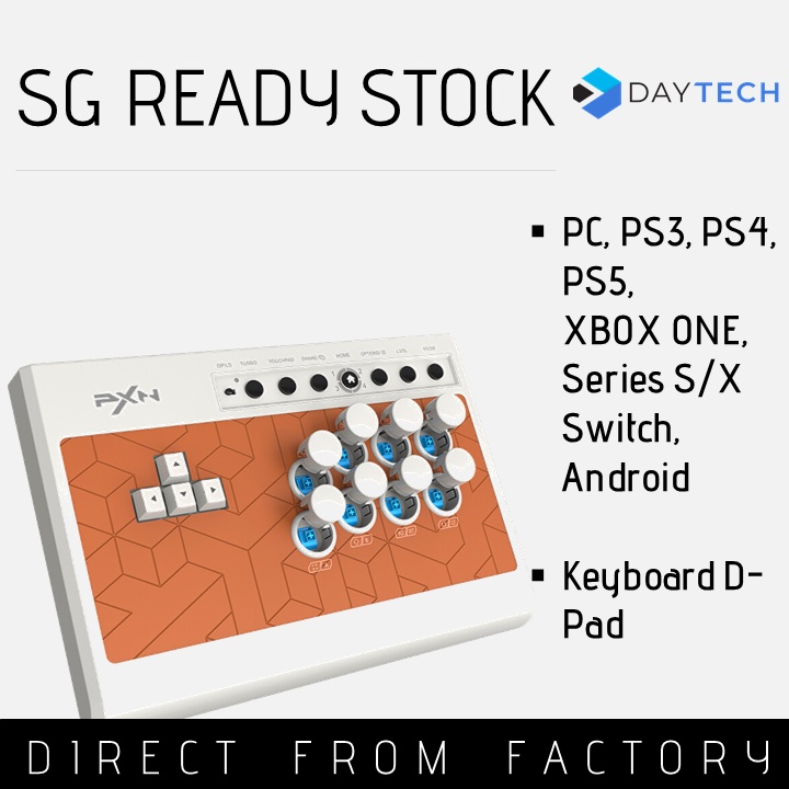 PXN X8 Arcade Fight Stick for PC PS4 PS3 XBOX One Series S X Switch with Keyboard D-Pad | Shopee ...