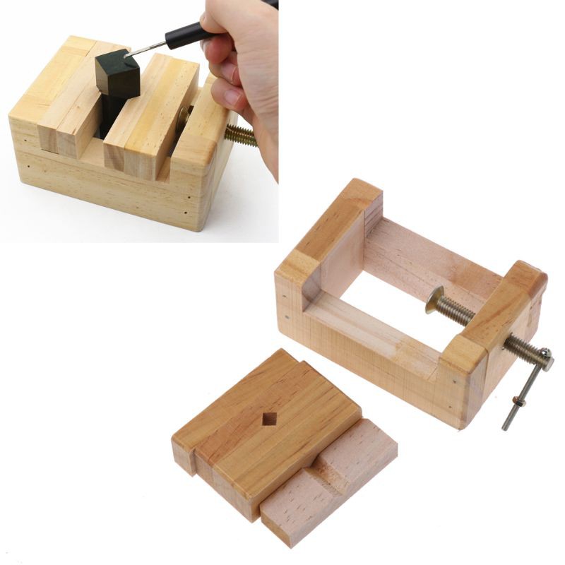 Wood Flat Vise Mini Clamp-on Bench Vise Flat Tongs Woodworking Carving ...