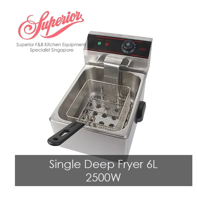 Electric Single Deep Fryer 6L | Shopee Singapore