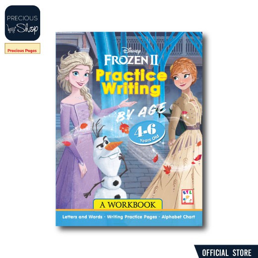 Frozen 2, Practice Writing by Age 4 - 6 Years Old - A Workbook | Shopee ...