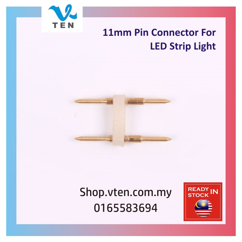 Led Pin Distance 11mm 2 pin Copper Connector For LED Strip Light Pin ...